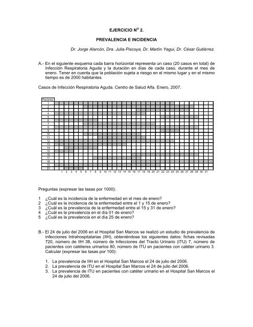 EJERCICIO NO 2. PREVALENCIA E INCIDENCIA ... - EPIREDPERU