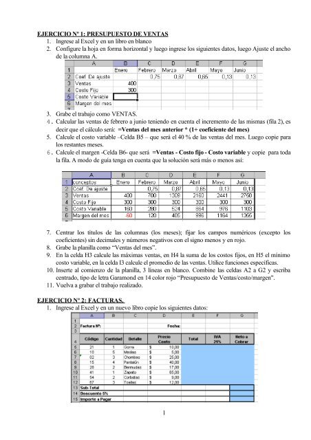 Ejercicios Practicos Y Ejemplos De Excel TeFormas.com: Tutoriales,