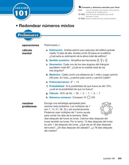 Redondear números mixtos - Sharyland ISD