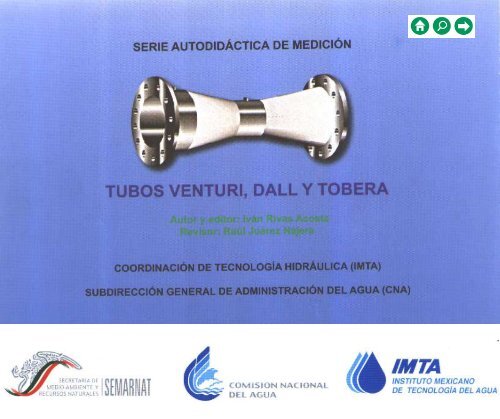 Tubos Venturi, Dall y Tobera - Conagua