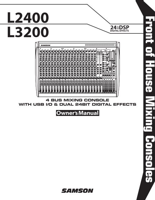 Download the L3200 English User Manual in PDF format - Samson