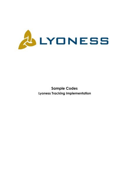 Sample Codes - Lyoness