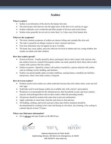 Scabies Fact Sheet