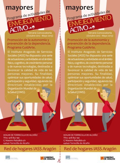 mayl>res - programa de Envejecimiento Activo mayl>res - programa de Envejecimiento Activo