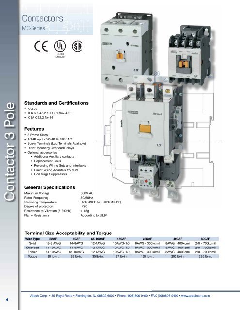 Contactors MC Series...