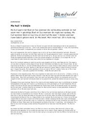 Sewe dae sonder stysel - jouwêreld e-tydskrif