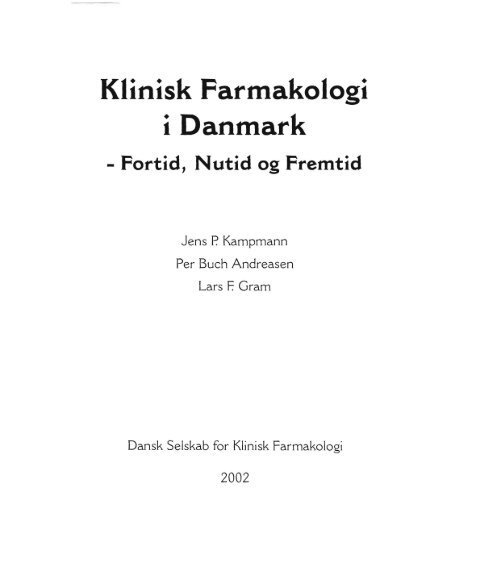 Klinisk Farmakologi i Danmark - CPNC