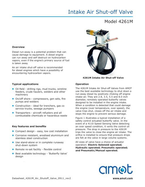 Intake Air Shut-off Valve - Amot