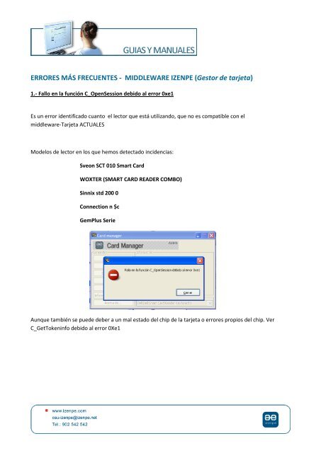 Errores con Middleware de Izenpe Errores con Middleware de Izenpe