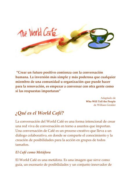¿Qué es el World Café? - The World Cafe
