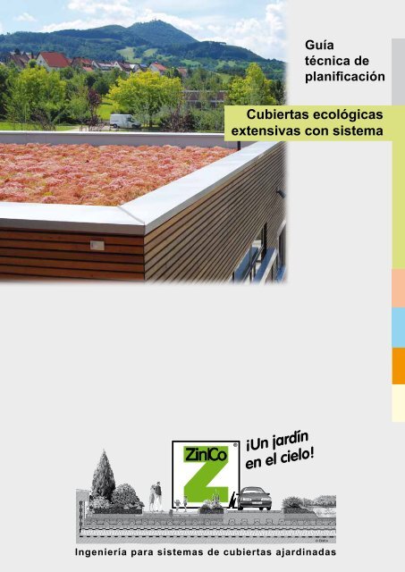 Guía técnica "Cubiertas ecológicas extensivas con sistema" - ZinCo