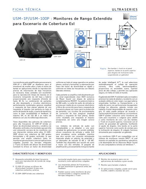 USM-1P/USM-100P : Monitores de Rango Extendido para ...
