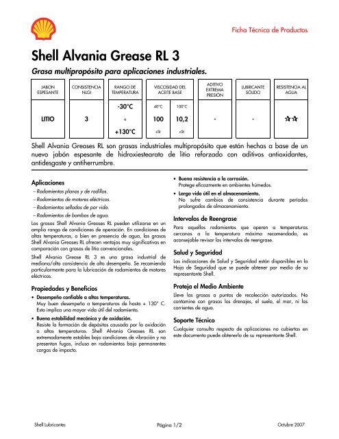 Shell Alvania Grease RL 3