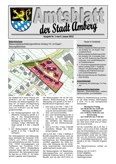 Nr. 01 vom 05.01.2012 - Stadt Amberg