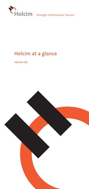 Holcim at a glance