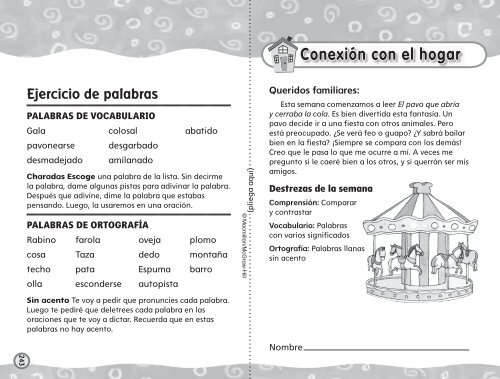 Grado 3, Unidad 5, Semana 4 - Tesoros - Macmillan/McGraw-Hill