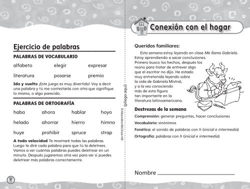 Grado 2, Unidad 3, Semana 5 - McGraw-Hill - Macmillan/McGraw-Hill