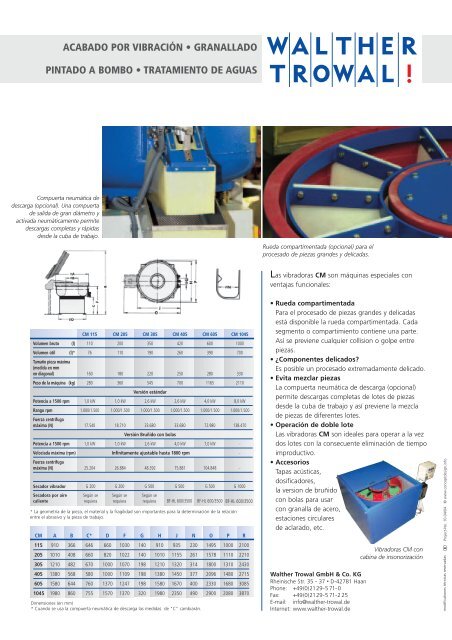 Vibrador Circular CM - Walther Trowal