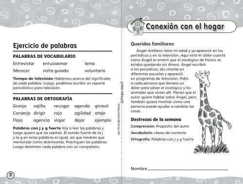 Palabras De Ortografía De 3er Grado