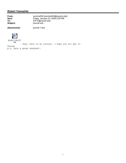 Microsoft Office Outlook - Memo Style