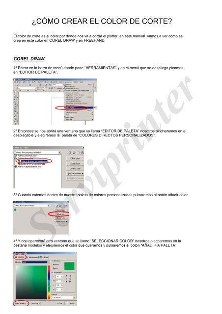 Crear linea de corte con Corel/Freehand - Serviprinter.es