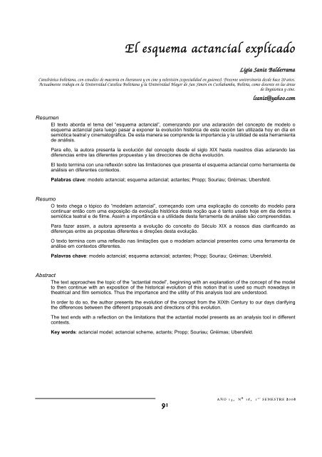 El esquema actancial explicado - SciELO