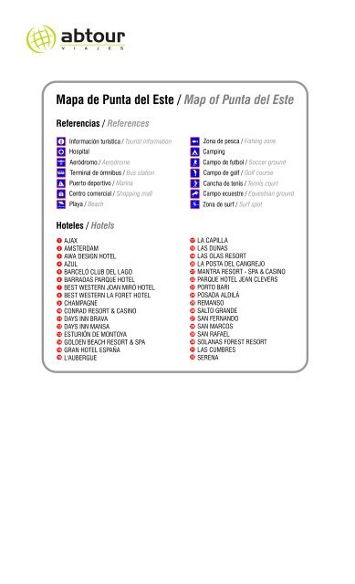 Mapa de Punta del Este / Map of Punta del Este