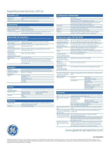 USM Go - GE Measurement & Control