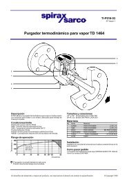 Trampa termodinámica TD42S2 - Spirax Sarco