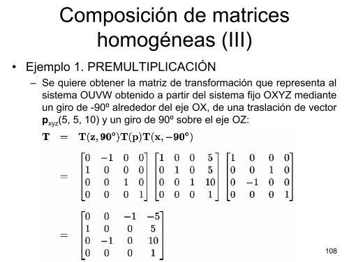 Composición de matrices