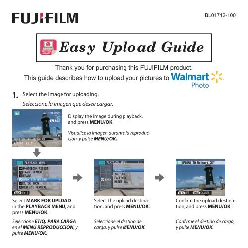 FinePix XP55 Easy Upload Guide - Fujifilm