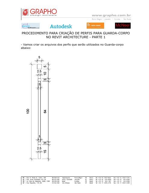 Revit – Perfis para Guarda-corpo Parte1