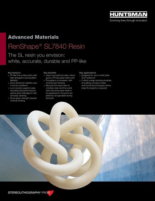 Renshape® SL7840 Resin