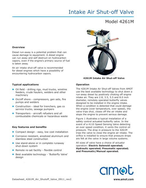 Intake Air Shut-off Valve - Amot