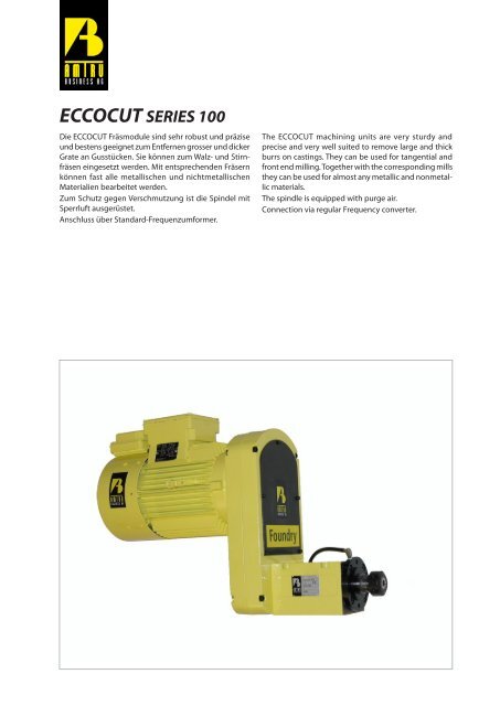 ECCOCUT SERIES 100 - Amtru