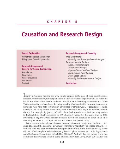 Causal Research Design