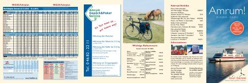 Fahre Amrum Fahrplan 2020