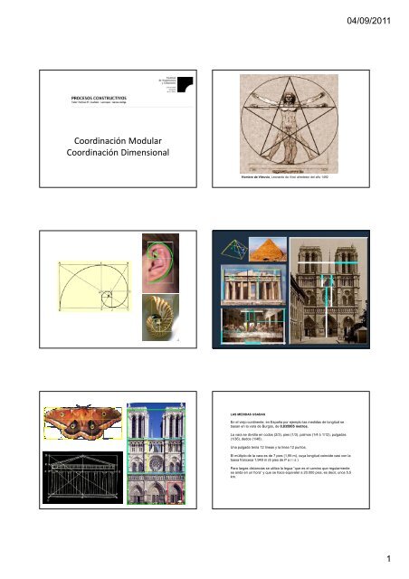 Coordinación Modular Coordinación Dimensional - Procesos ...