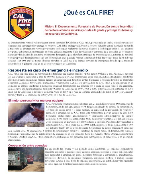 ¿Qué es CAL FIRE?