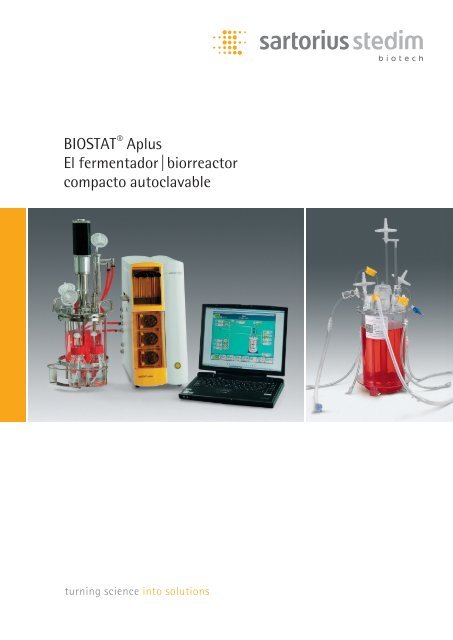 Biostat® aplus El fermentador | biorreactor compacto ... - Sartorius
