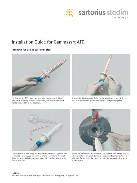 Manual Gammasart SLO6004-e - Sartorius AG