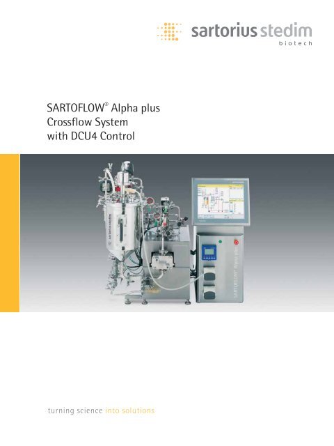SARTOFLOW® Alpha plus Crossflow System with DCU4 Control