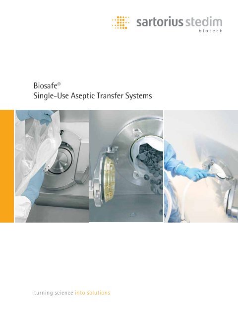 Biosafe® Single-Use Aseptic Transfer Systems