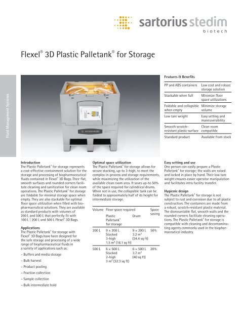 Flexel® 3D Plastic Palletank® for Storage