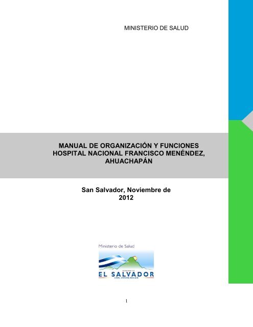 MANUAL DE ORGANIZACIÓN Y FUNCIONES HOSPITAL ...