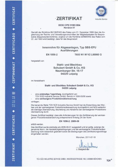 CE 0036 CPD 9183 004 - SBS | Stahl- und Blechbau Schubert ...