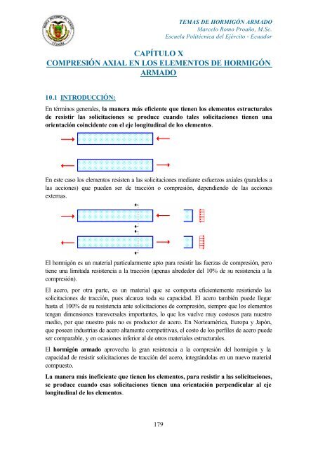 Compresión Axial en los Elementos de Hormigón Armado - Escuela ...