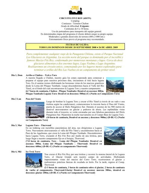 Circuito Fitz Roy (6D-5N) (CFR) (0809).pdf - Chile Nativo