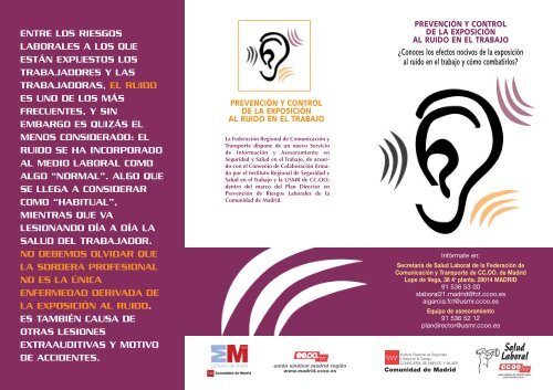 prevención y control de la exposición al ruido en el trabajo