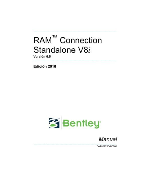 RAM Connection Standalone V8i